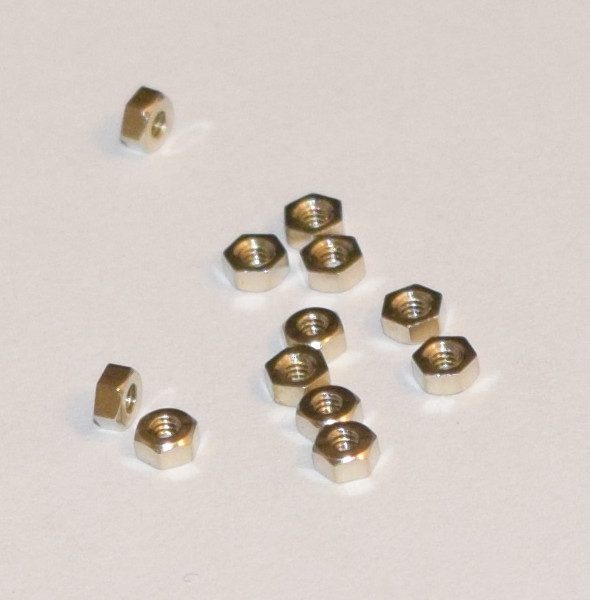 SC010NUT SC010NUT HEX NUT 2.5mm X1.4mm 100pcs. - OPTICAL PRODUCTS ONLINE